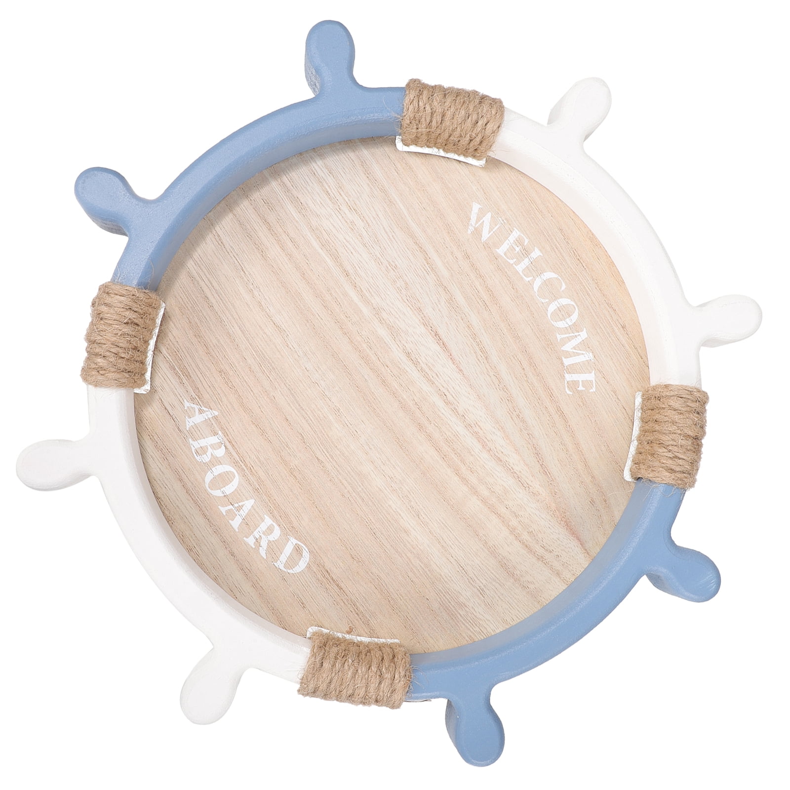 Rudder Tray Home Decor Beach Themed Tea Tray Wood Serving Tray Wooden ...