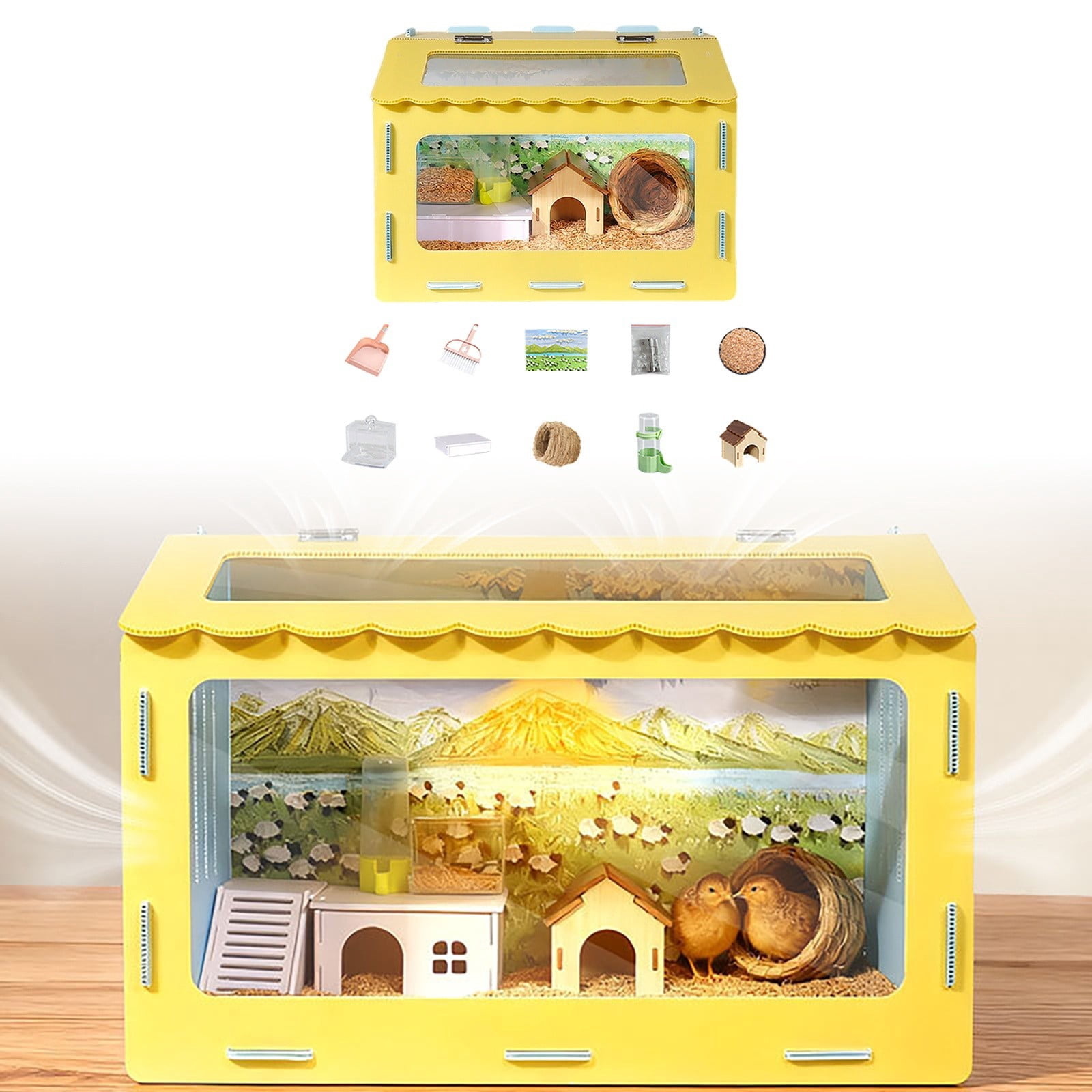 Ruddy Chicken Habitat Complete Terrarium For And Small - Walmart.com