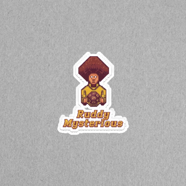 Ruddy Mysterious D20 Dice Sticker For Tabletop Rpg Gamersphone Decal ...