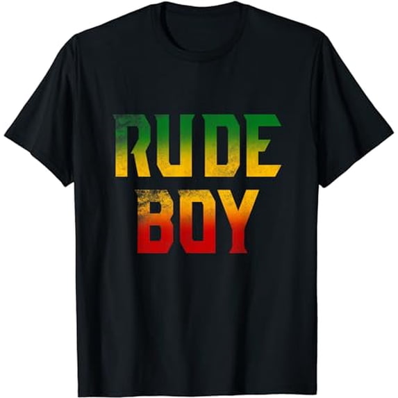 Rude Boy Rasta Reggae Roots Gifts Clothing Shirt Jamaica - Walmart.com