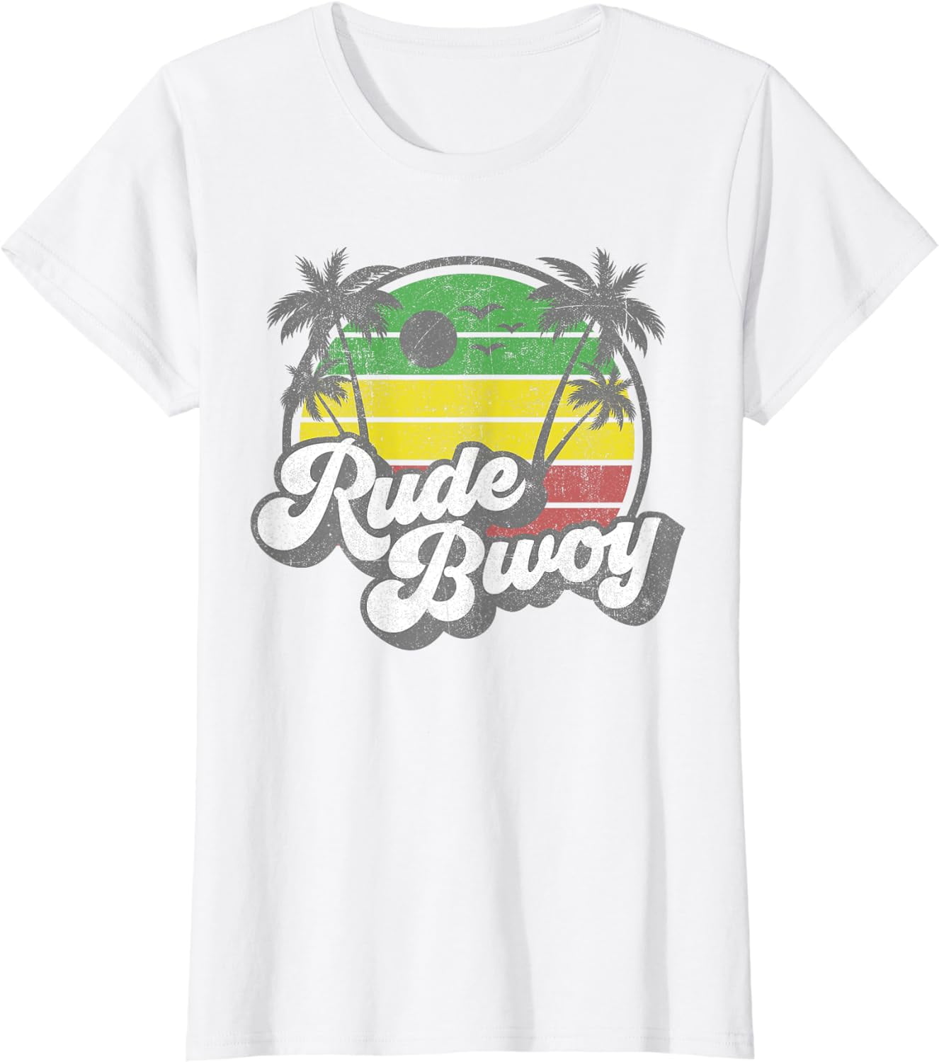 Rude Bwoy Vintage Jamaica Reggae Jamaican Boy Retro Rasta T-Shirt ...
