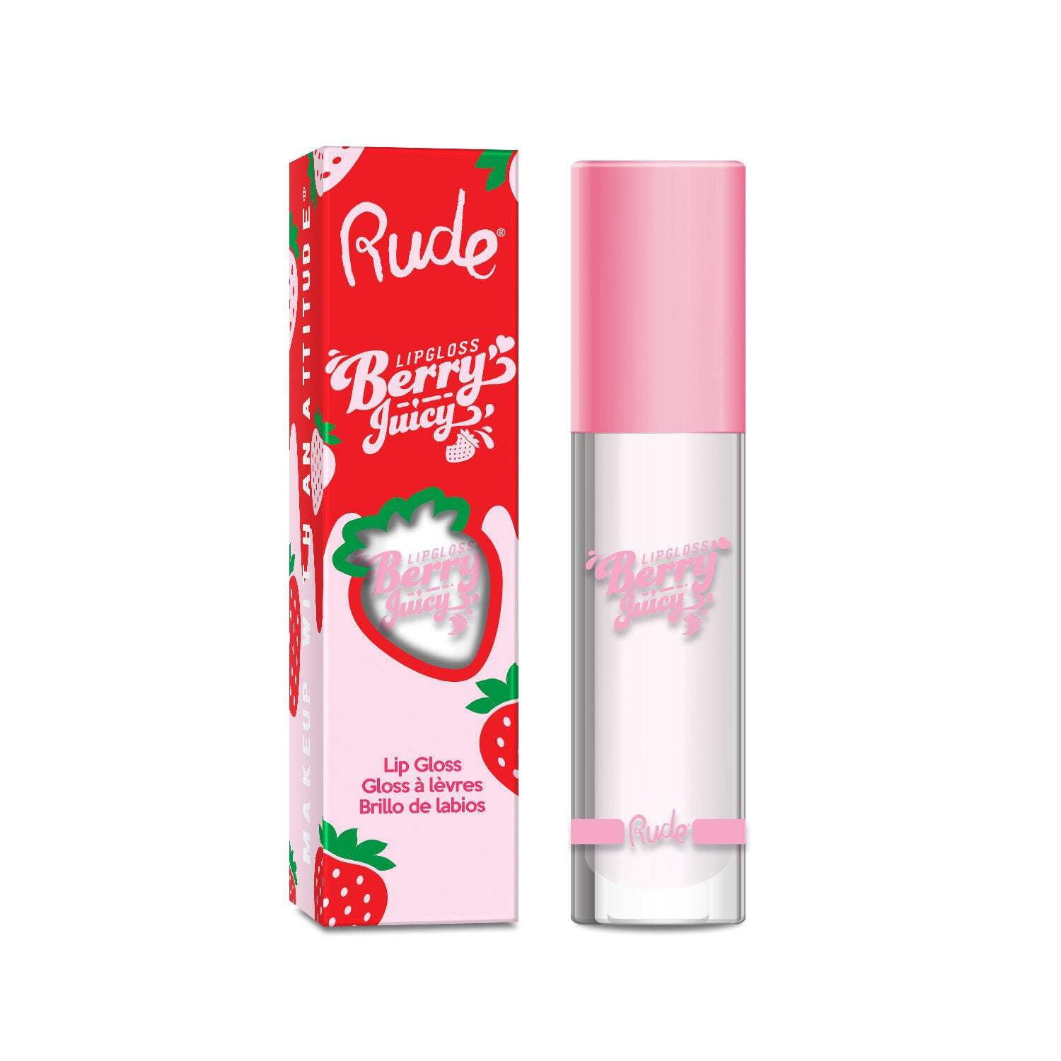 Rude Cosmetics Berry Juicy Lip Gloss - 88401 Pure , 0.141 oz Lip Gloss ...