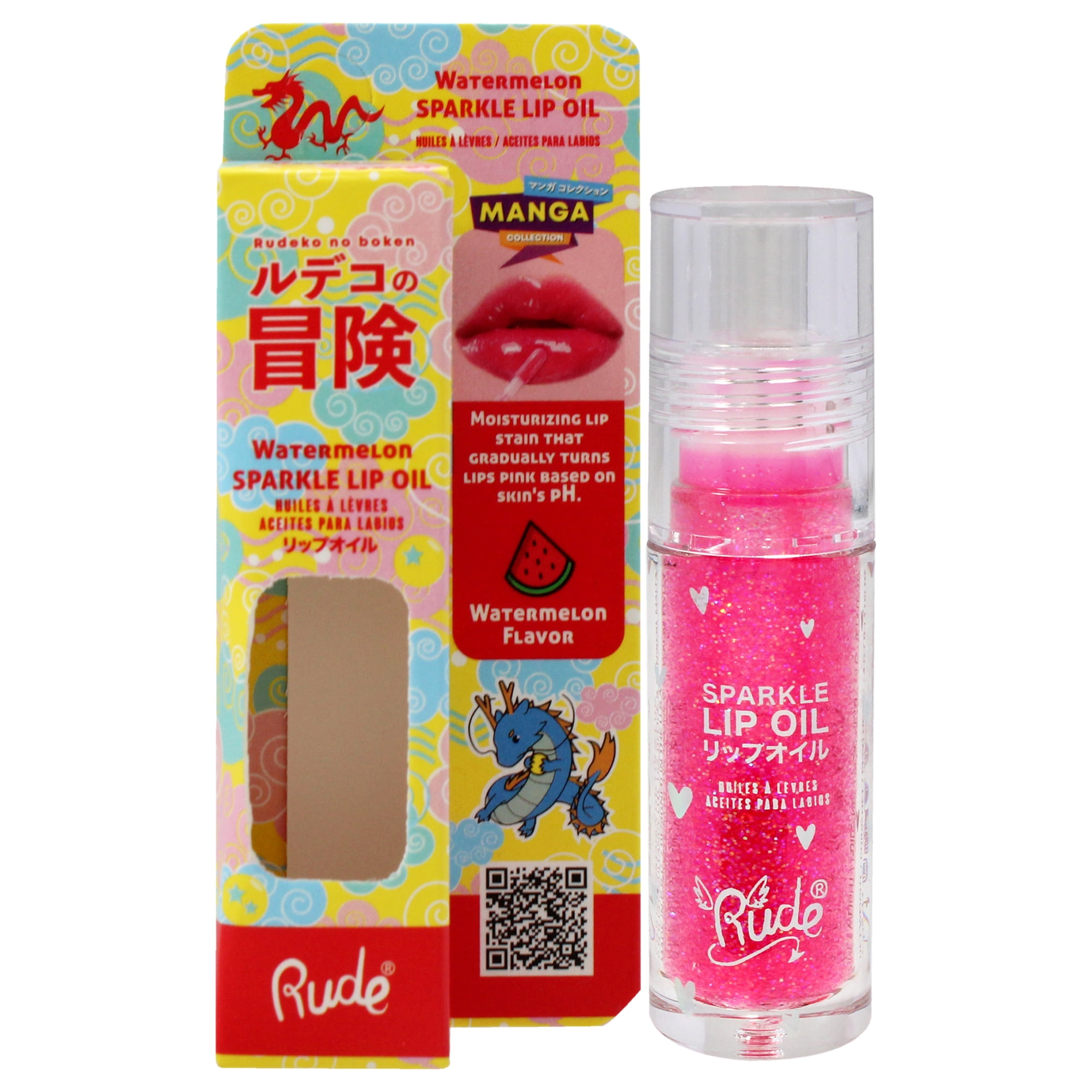 Rude Cosmetics Manga Collection Manga Sparkle Lip Oil - Watermelon , 0. ...