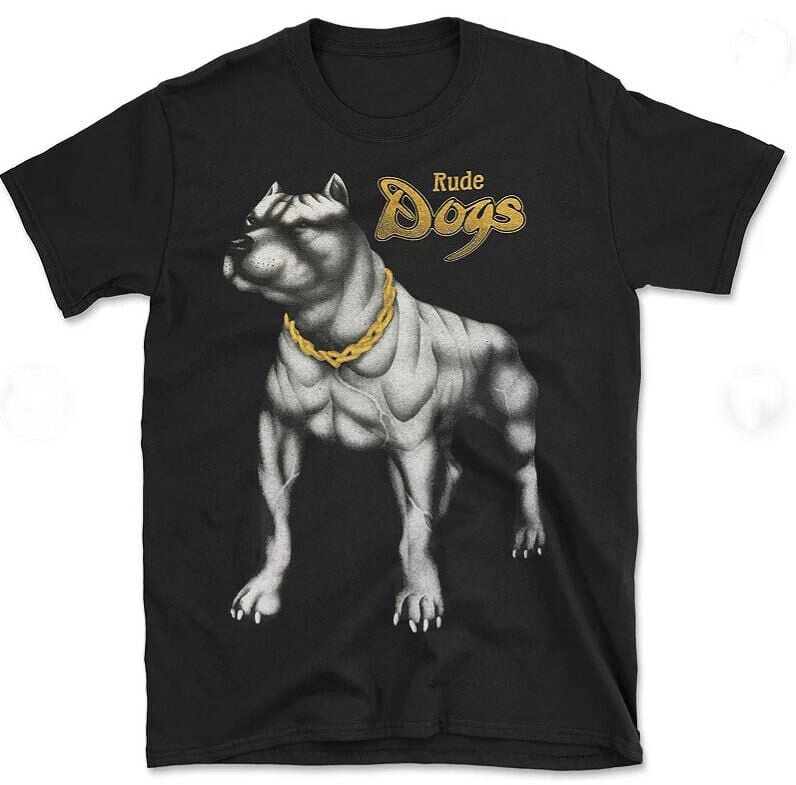 Rude Dogs 90's Streetwear Vintage Pitbull T-Shirt - Walmart.com