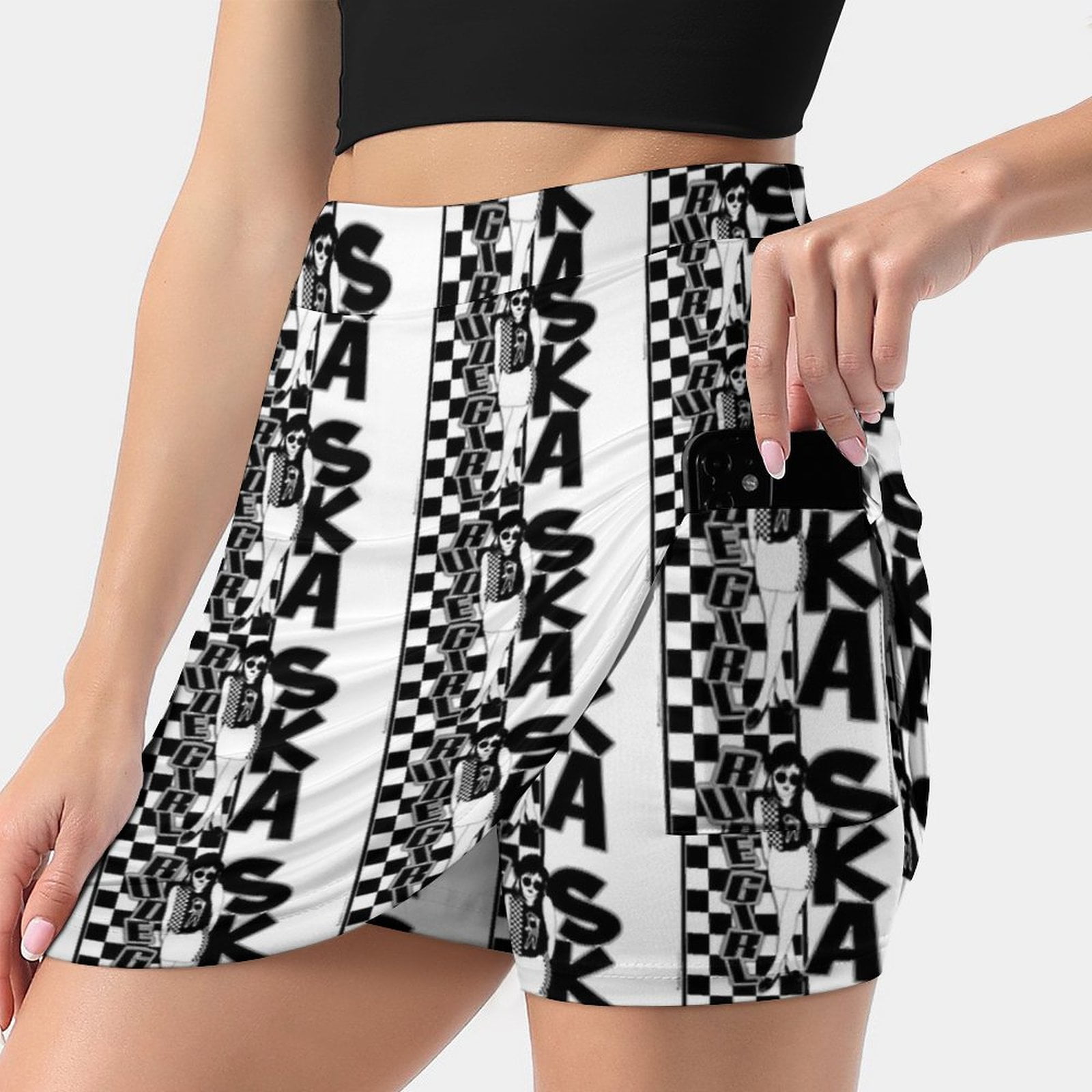Rude Girl Ska 3 Women's skirt Aesthetic skirts New Fashion Short Skirts ...