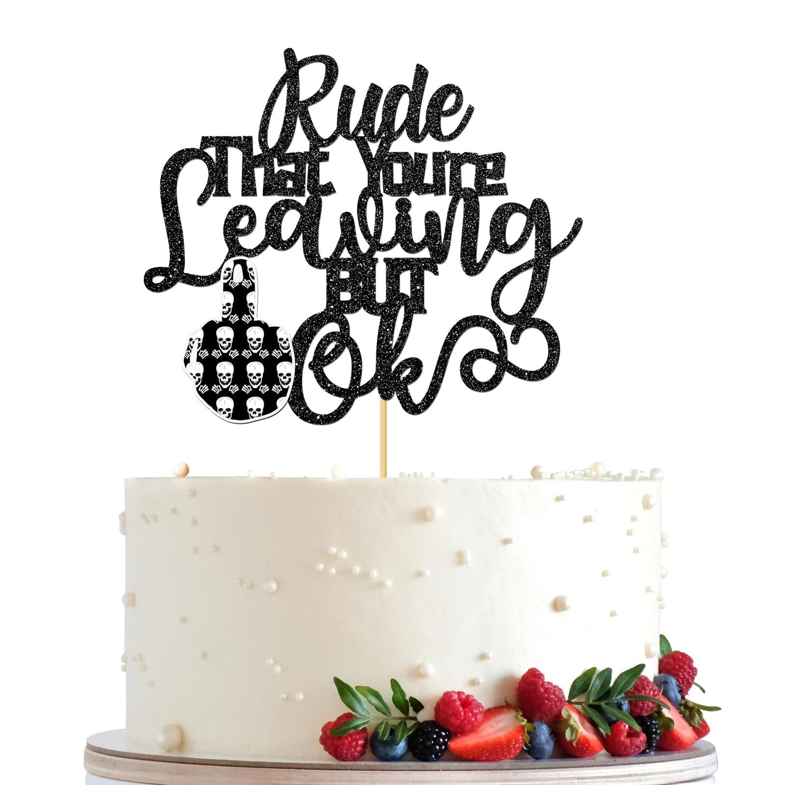 Rude That You're Leaving But OK AIS1 Cake Topper, Farewell Cake ...