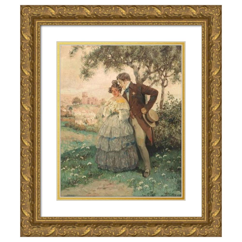 Rudolf Alfred Höger 20x24 Gold Ornate Framed and Double Matted Museum ...