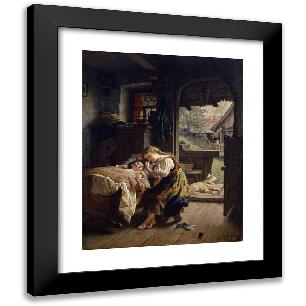Rudolf Epp 12x14 Black Modern Framed Museum Art Print Titled - Interior ...