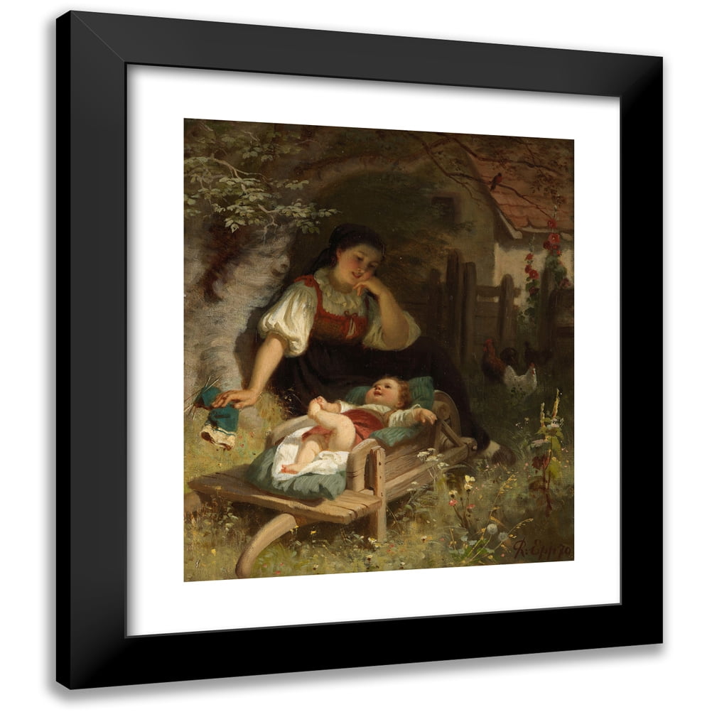 Rudolf Epp 12x14 Black Modern Framed Museum Art Print Titled - Mother ...