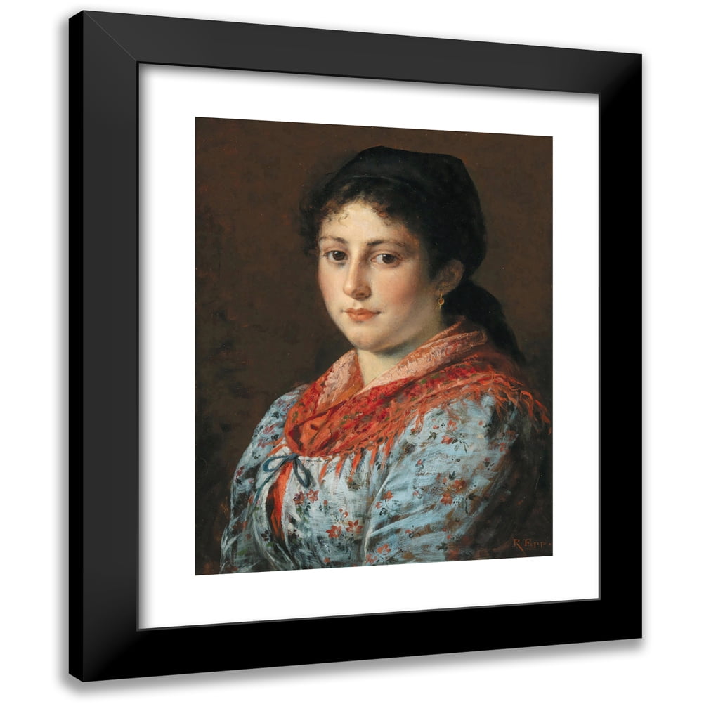 Rudolf Epp 19x24 Black Modern Framed Museum Art Print Titled - Dirndl ...