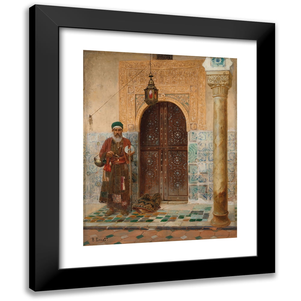 Rudolf Ernst 12x14 Black Modern Framed Museum Art Print Titled - A Holy ...