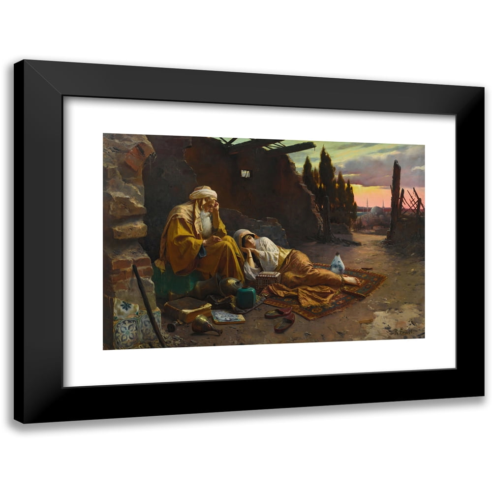 Rudolf Ernst 14x11 Black Modern Framed Museum Art Print Titled - A New ...