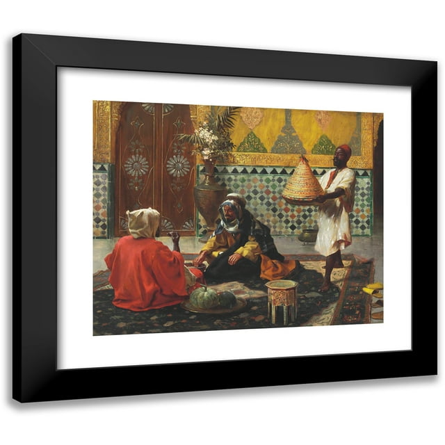 Rudolf Ernst 14x12 Black Modern Framed Museum Art Print Titled - An ...