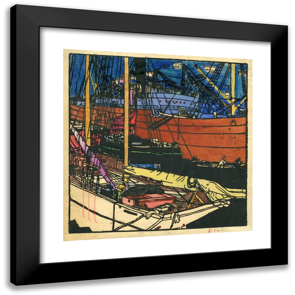 Rudolf Kalvach 15x15 Black Modern Framed Museum Art Print Titled ...