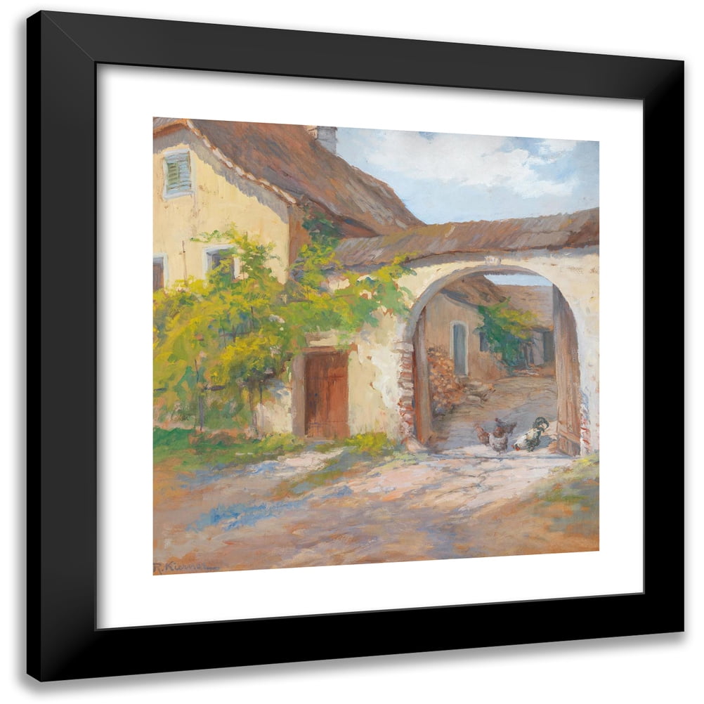 Rudolf Kierner 15x15 Black Modern Framed Museum Art Print Titled ...