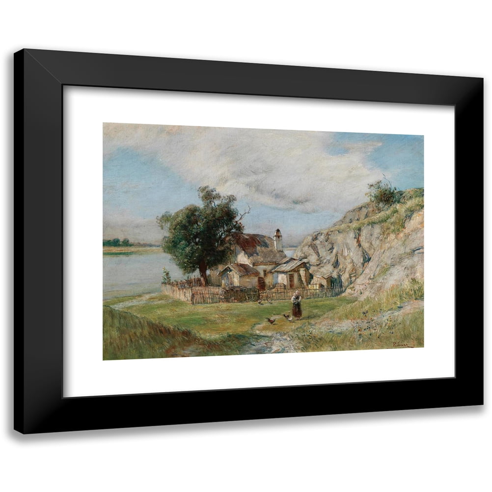 Rudolf Ribarz 14x11 Black Modern Framed Museum Art Print Titled - Hut ...