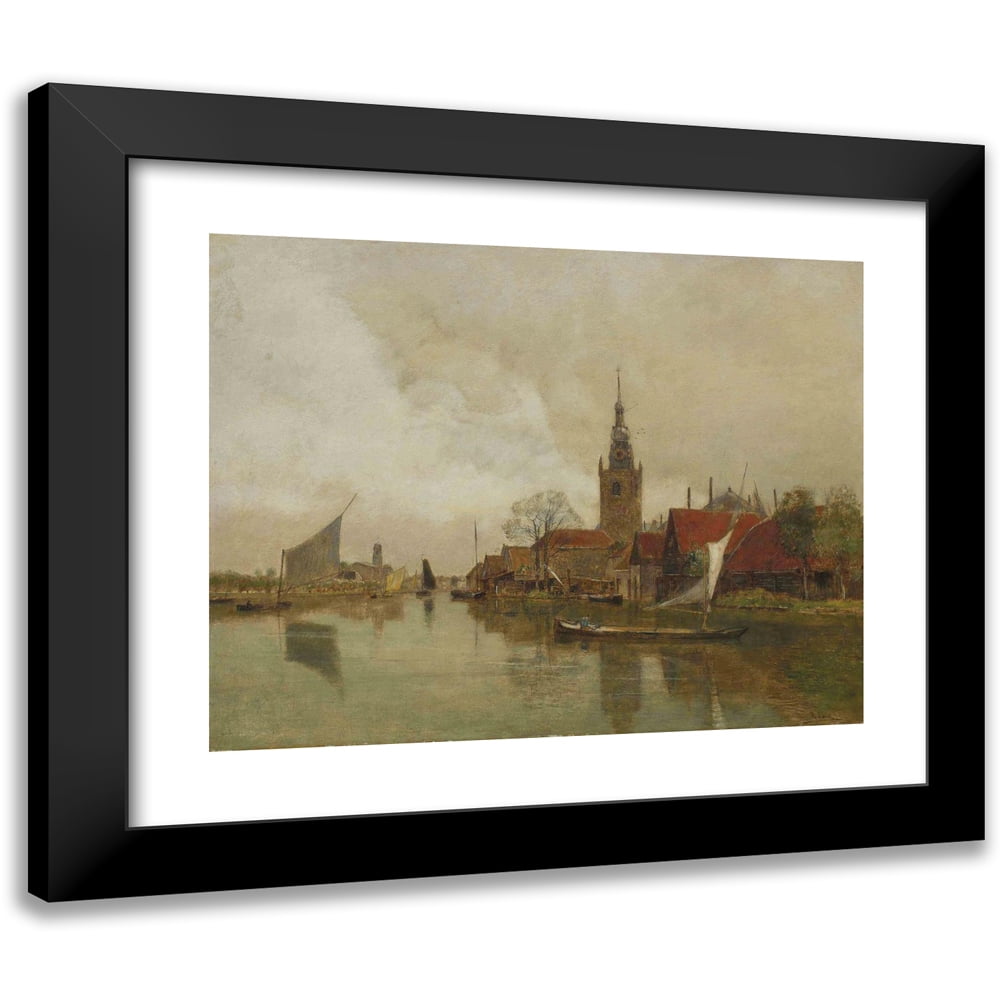 Rudolf Ribarz 14x12 Black Modern Framed Museum Art Print Titled - Schie ...