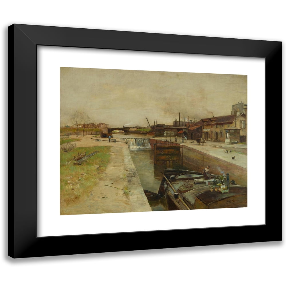 Rudolf Ribarz 14x12 Black Modern Framed Museum Art Print Titled ...