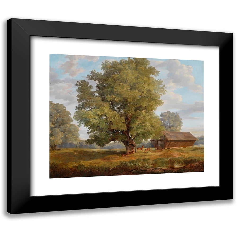 Rudolf Swoboda 14x12 Black Modern Framed Museum Art Print Titled - Deer ...