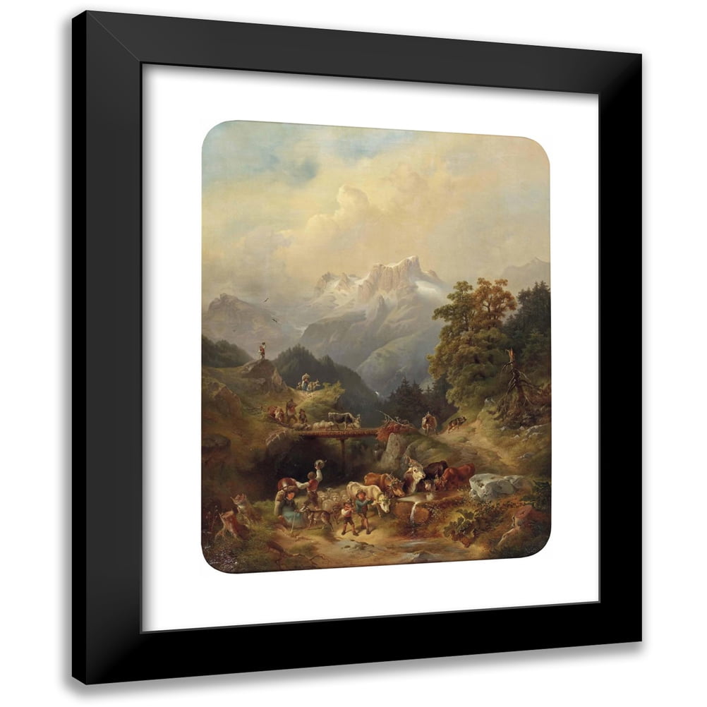 Rudolf Swoboda 15x18 Black Modern Framed Museum Art Print Titled ...
