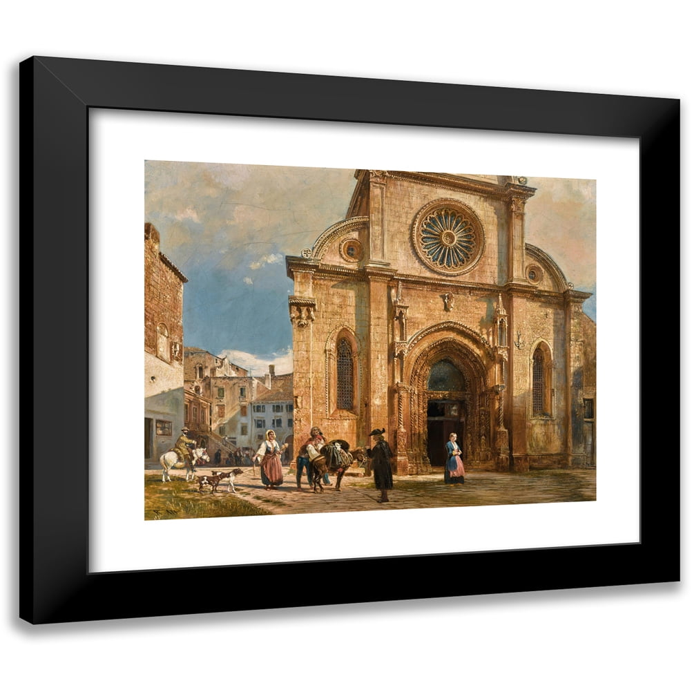 Rudolf von Alt 14x12 Black Modern Framed Museum Art Print Titled - The ...