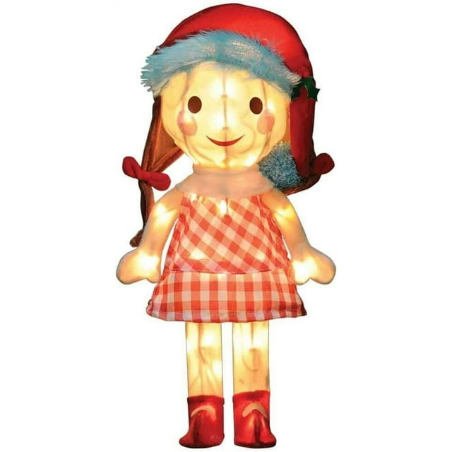 ProductWorks 24-Inch 3D Misfit Sally Doll, Pre-Lit Outdoor Christmas ...