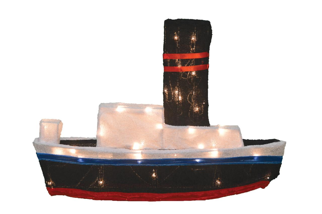 Rudolph 24 inch Misfit Boat Outdoor 3D LED Yard Décor, Multicolor ...