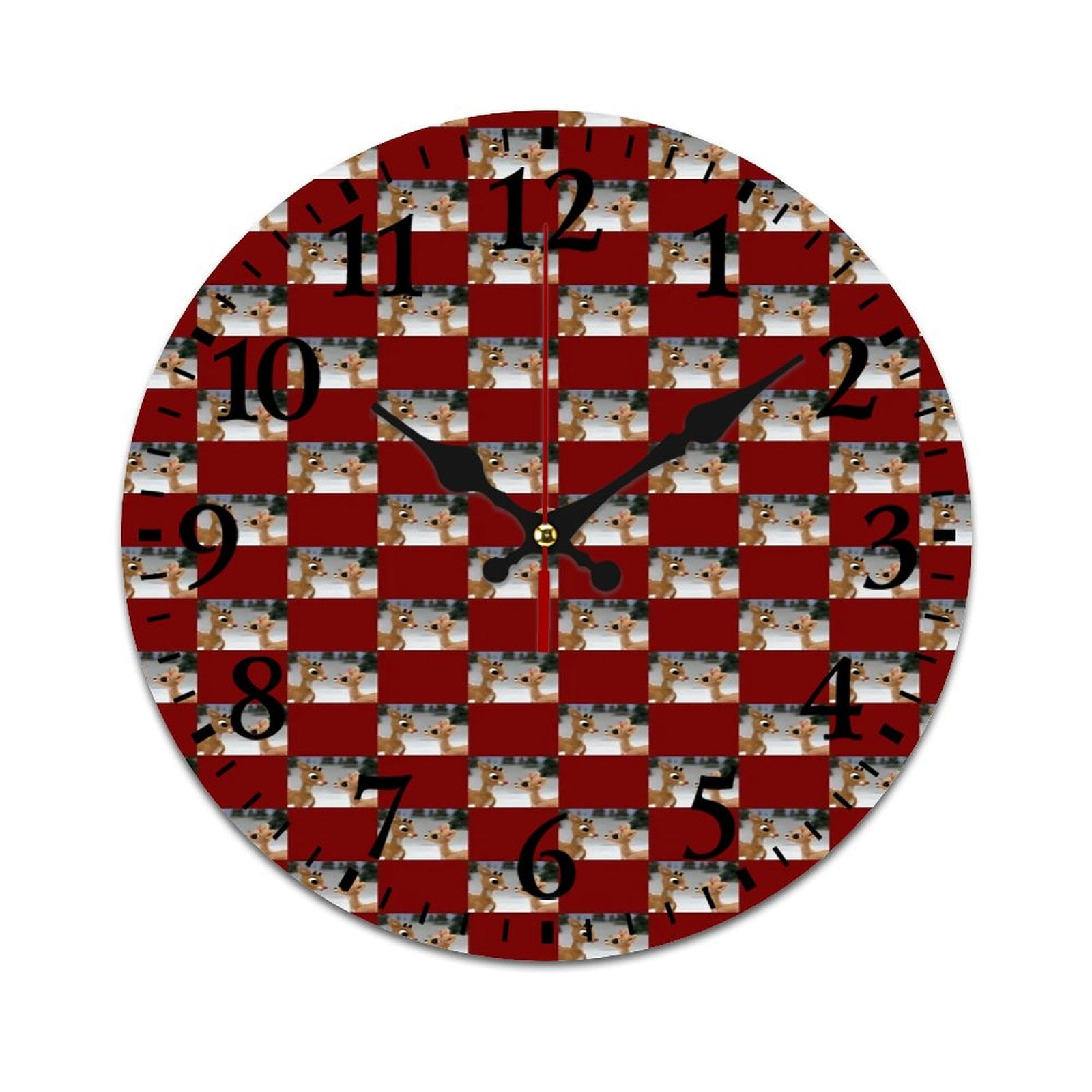 Rudolph And Clarice Wall Clock Modern Design Clocks Wall Hanging Home ...