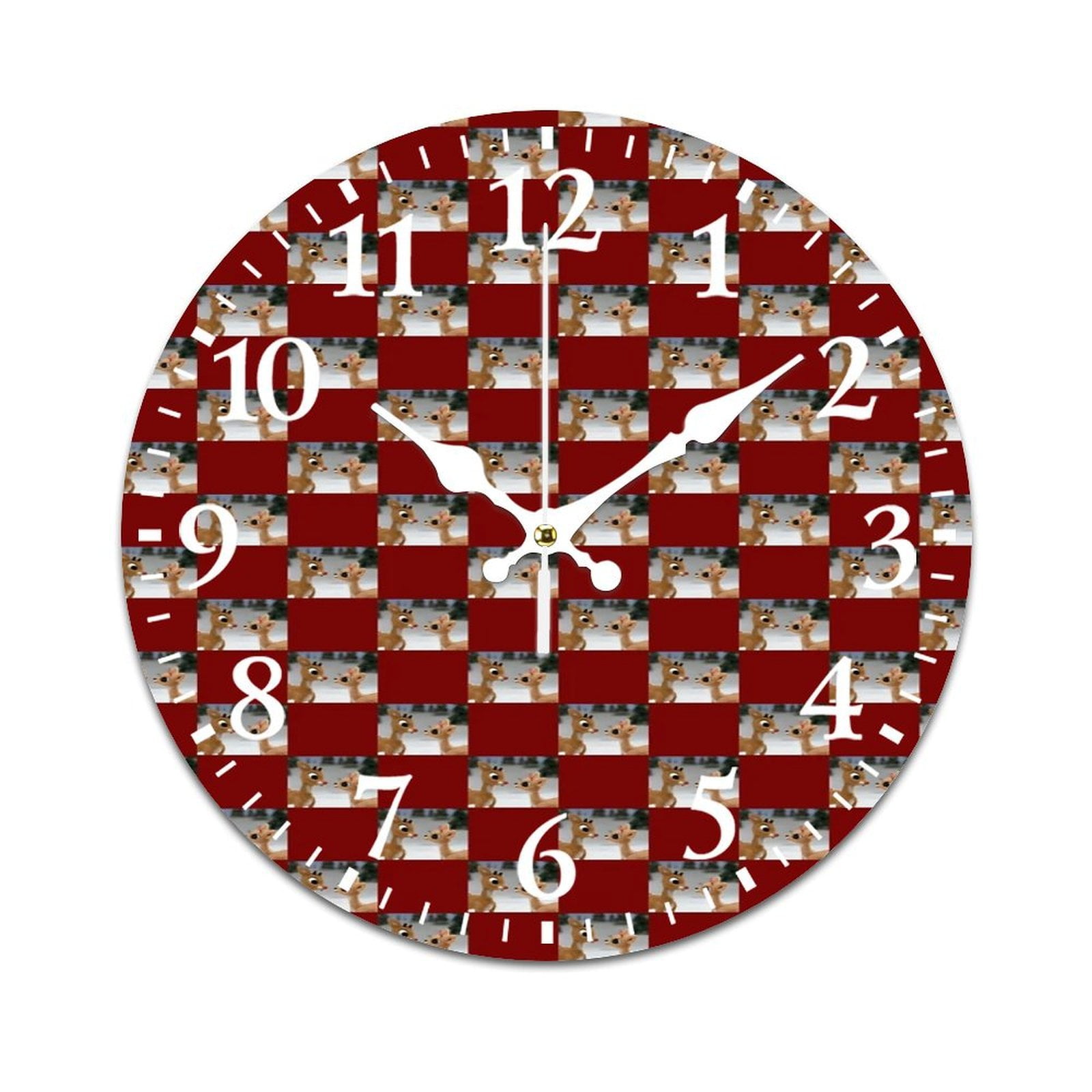 Rudolph And Clarice Wall Clock Modern Design Clocks Wall Hanging Home ...