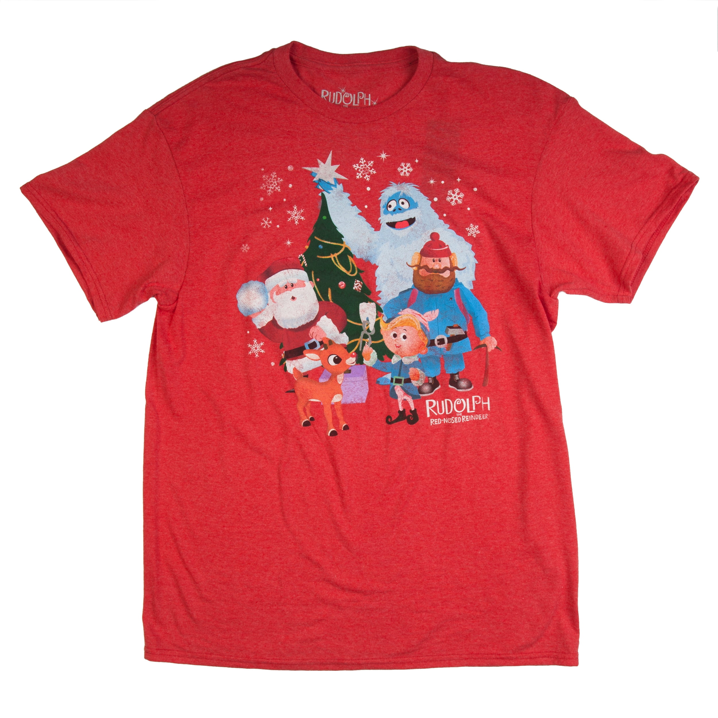 Rudolph Characters Red Heather Graphic Tee, XX-Large Adult Movie ...