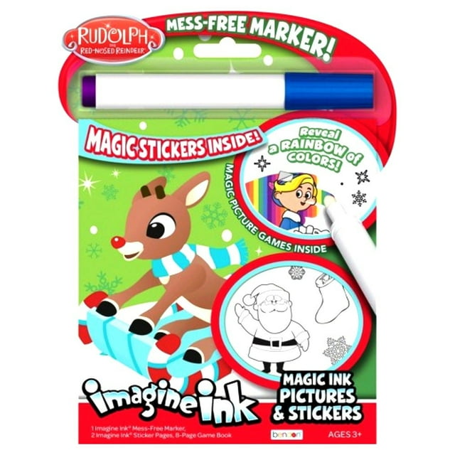 Rudolph Holiday Imagine Ink Sticker Book - Walmart Business Supplies