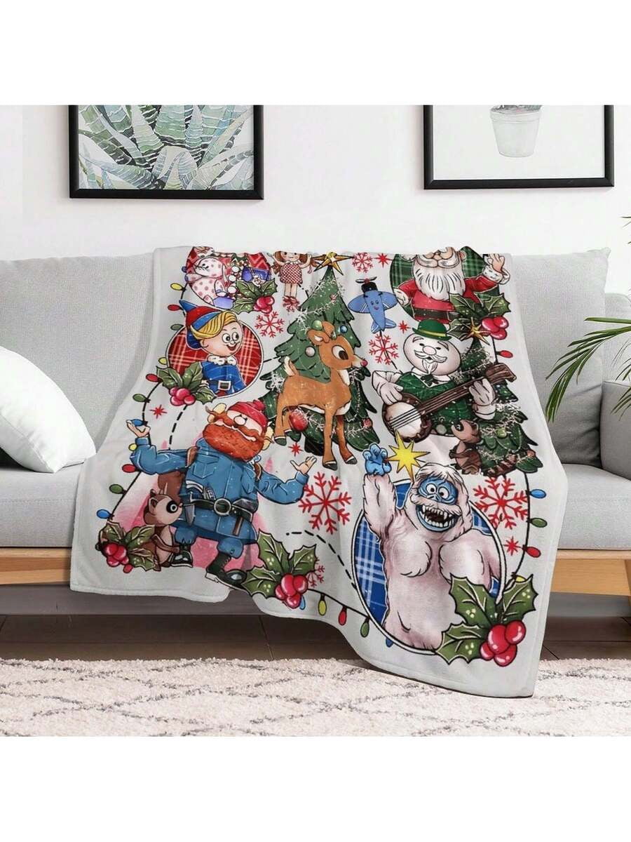 Rudolph The Red Nosed Reindeer Christmas Blanket | Cozy Flannel Throw ...