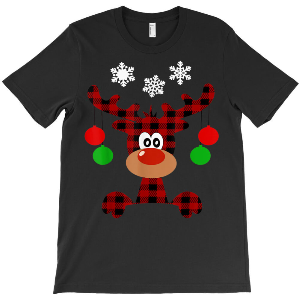 Rudolph Red-Nosed Reindeer Funny Buffalo Red Plaid St. Nick Christmas ...