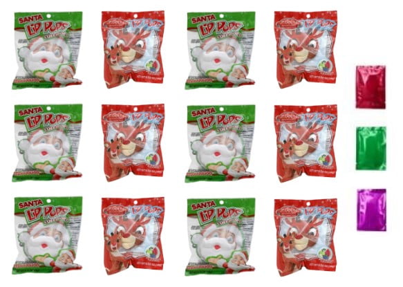 Rudolph the Red-Nosed Reindeer Lip Pops, Christmas Candy Lollipops, Fun ...