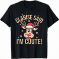 Rudolph Reindeer Clarisse Said I'm Cute! Red Nose Tee - Walmart.com