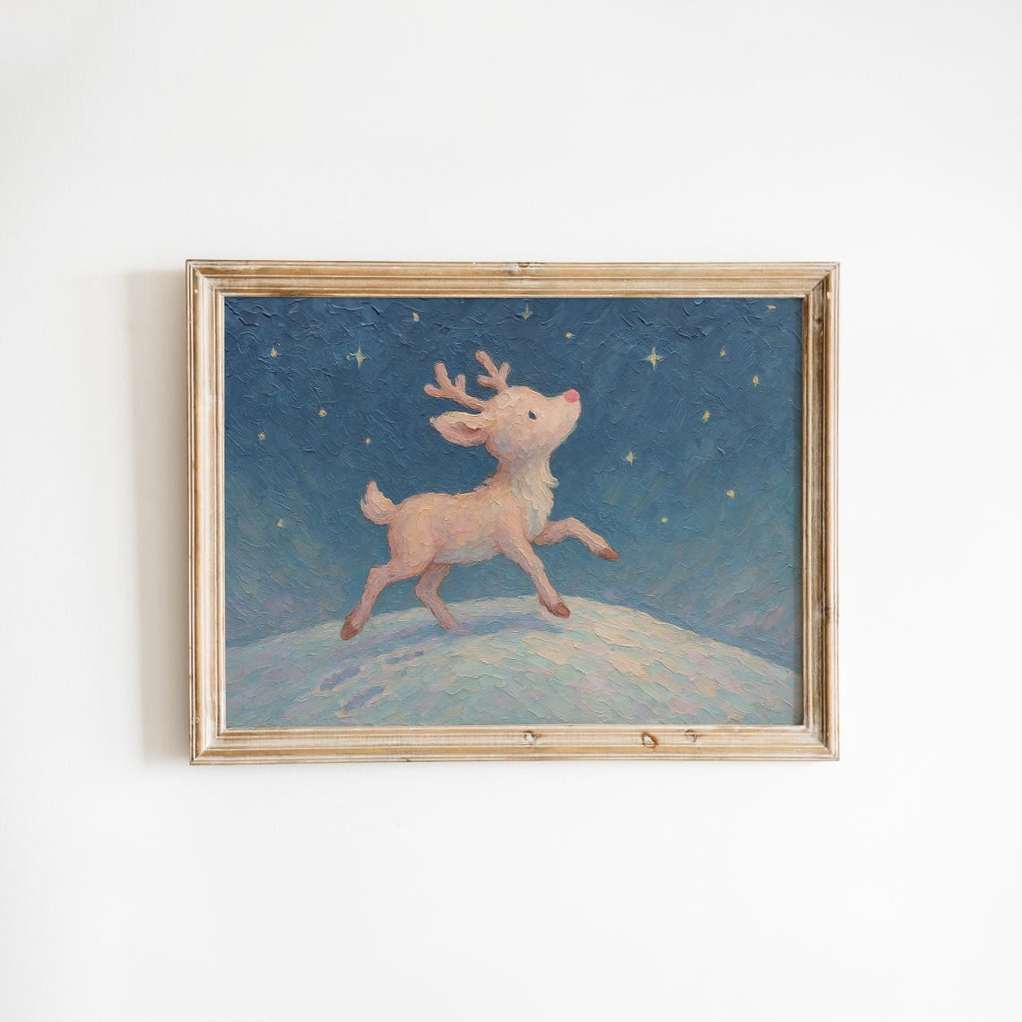 Rudolph Reindeer Poster – Whimsical Wall Art, Cozy Winter Nursery ...