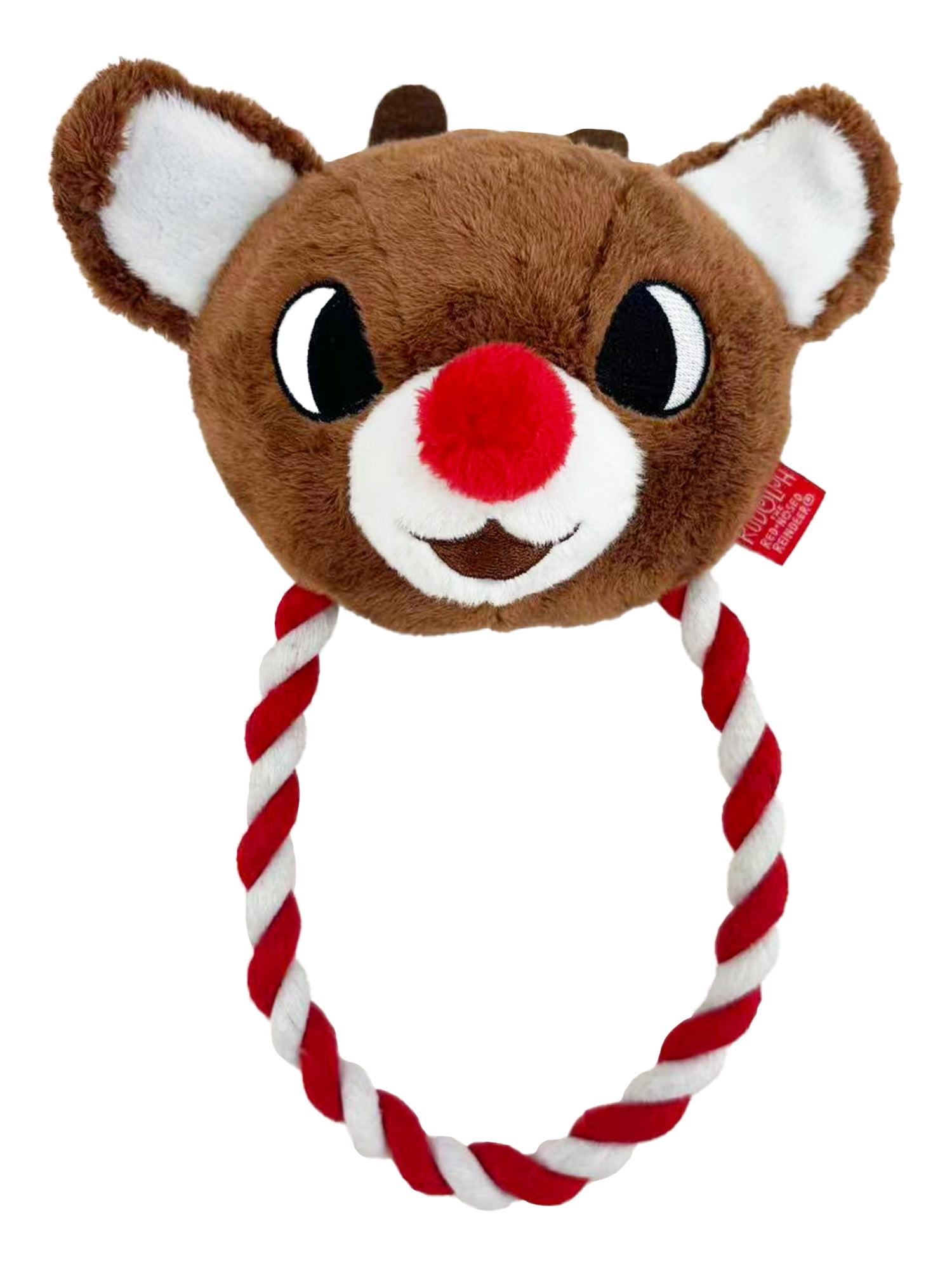 Rudolph The Red Nose Reindeer Sqeaky & Rope Dog Toy, Brown - Walmart.com