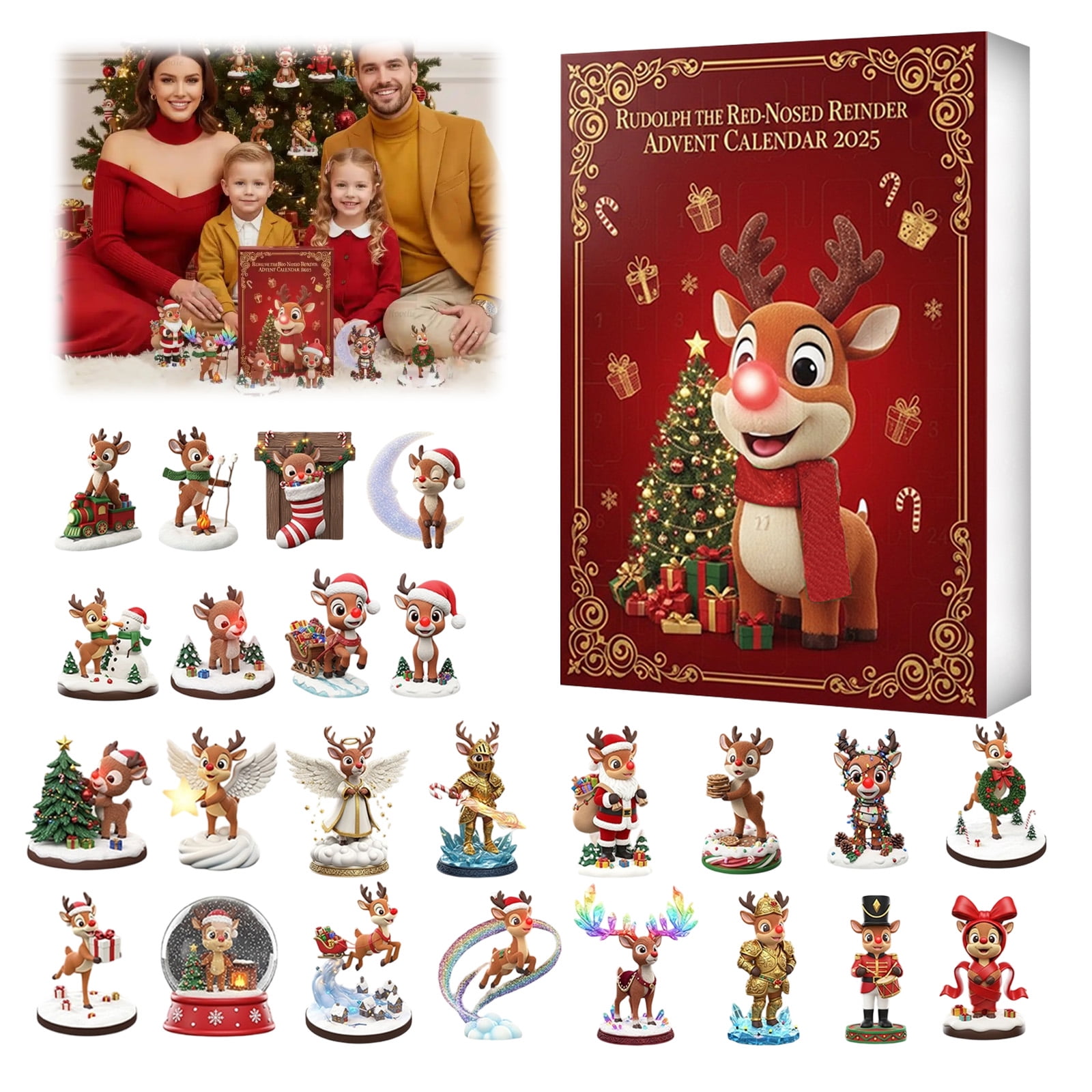 Rudolph The Red-Nosed Reindeer Advent Calendar 2025 – 24 Days Christmas ...