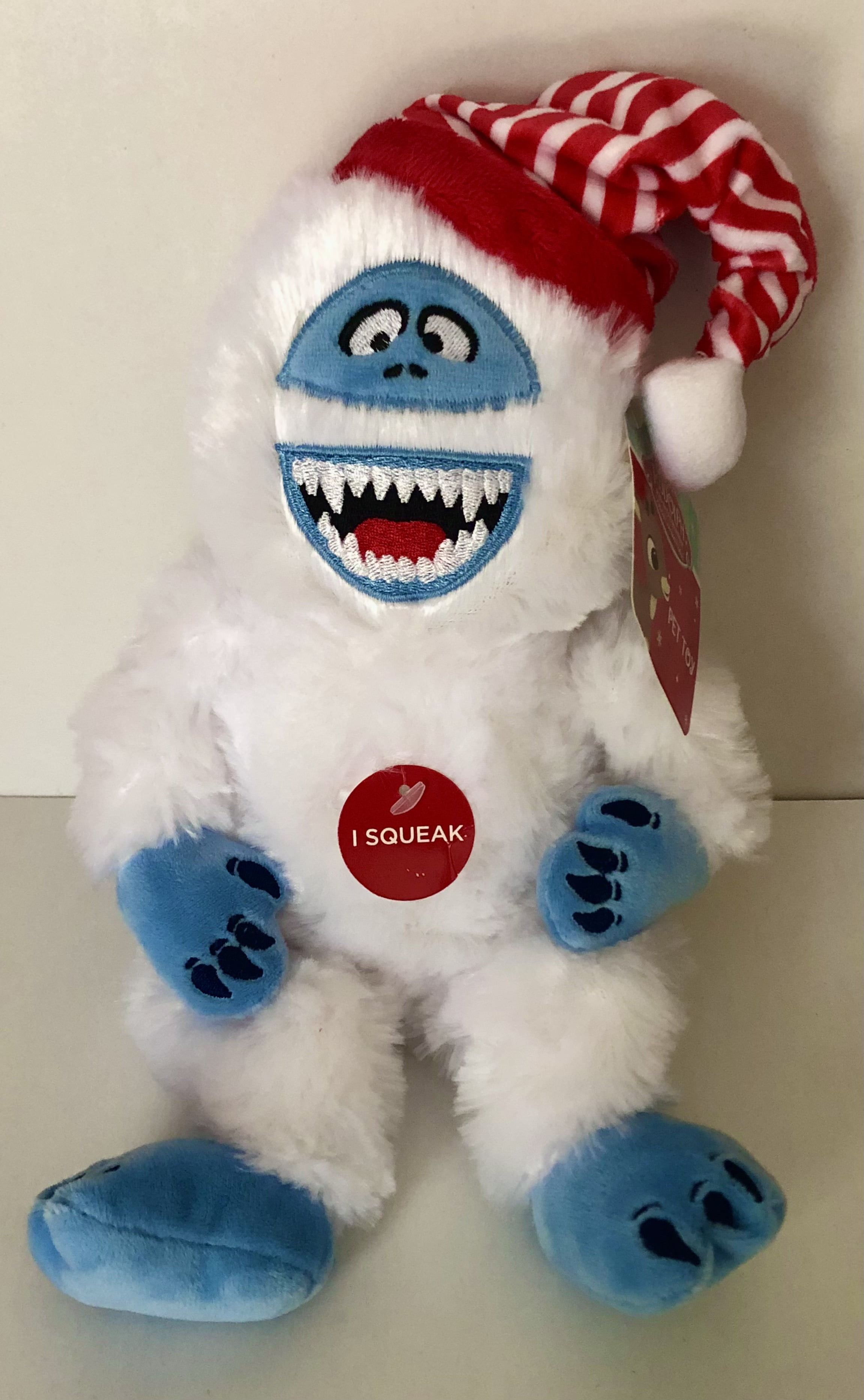 Rudolph The Red Nosed Reindeer Bumble in Santa Hat 9" Squeaker Dog ...