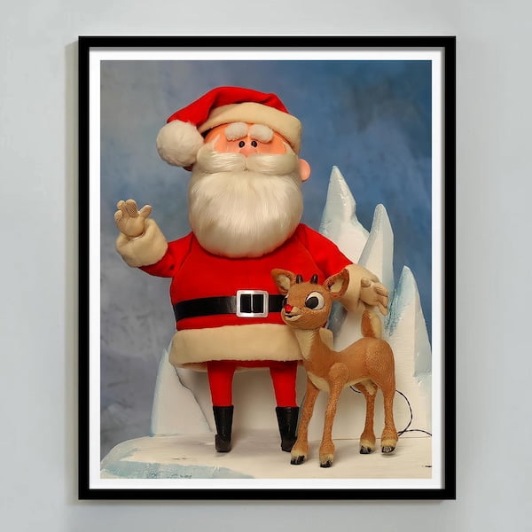 Rudolph The Red Nosed Reindeer Christmas Movie Poster, Christmas Wall ...