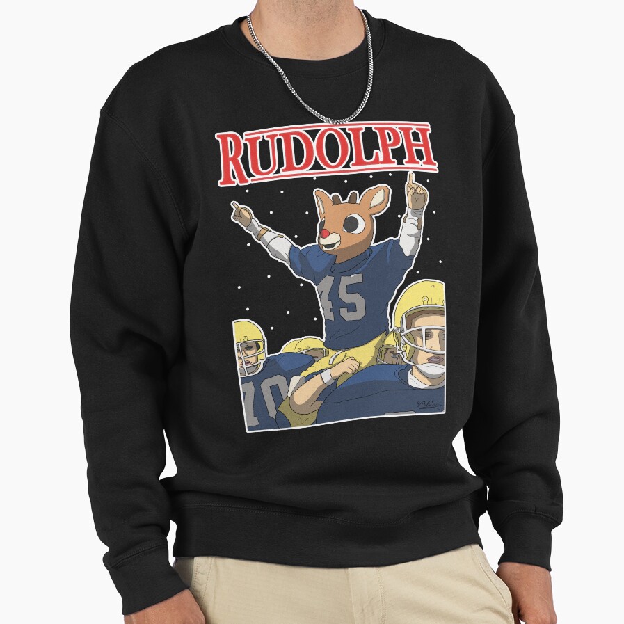 Rudolph The Red Nosed Reindeer Christmas Retro Aesthetic Graphic ...