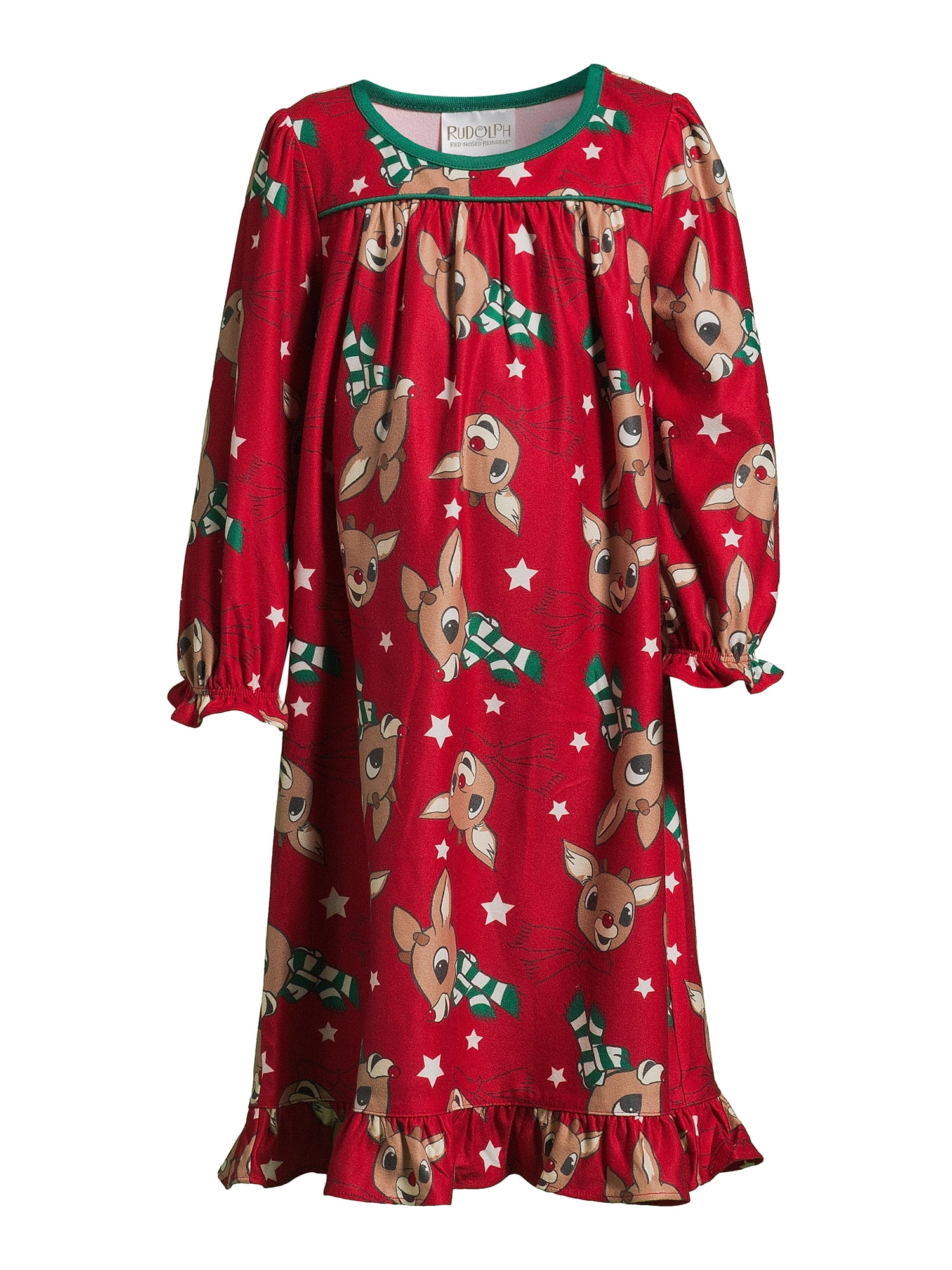 Rudolph Toddler Girls Long Sleeve Character Sleep Gown Pajama, Sizes 2T ...