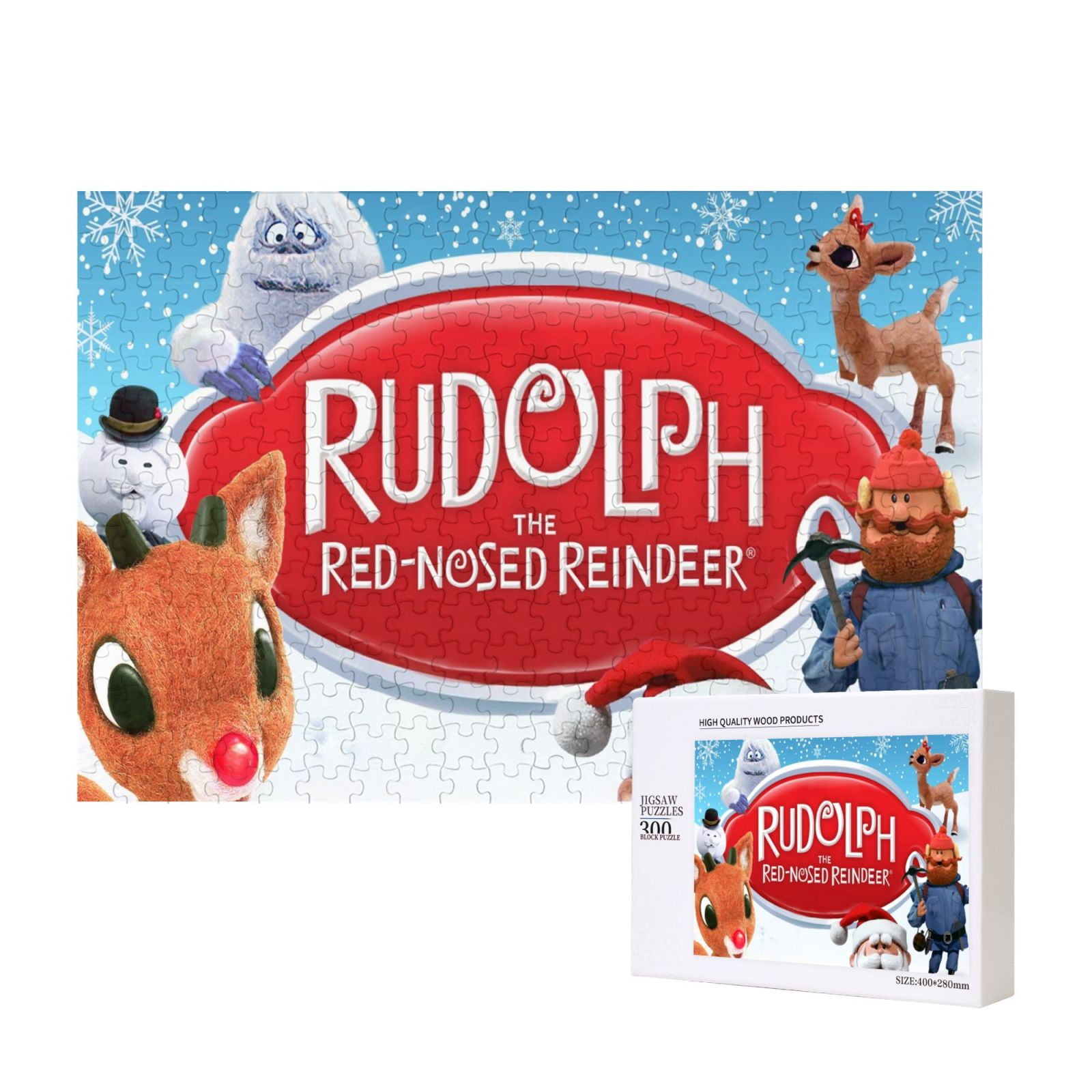 Rudolph the Red Nosed Jigsaw Puzzle,300 puzzle pieces Gift Toys Art ...