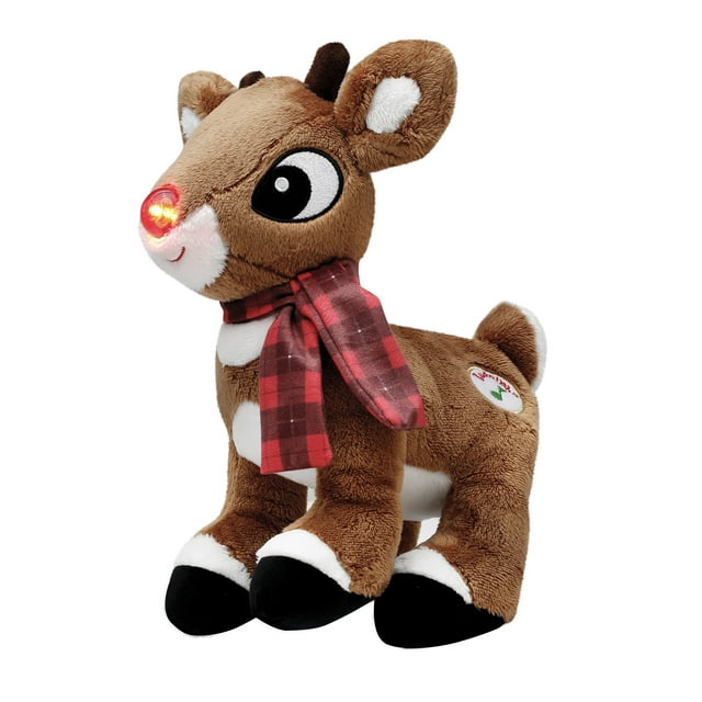 Rudolph the Red-Nosed Reindeer 10 inch Light Up Musical Plush Toy ...