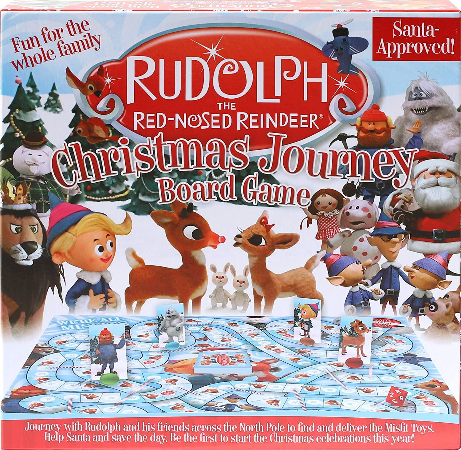 Rudolph the Red-Nosed Reindeer Christmas Family Board Game, Perfect for ...