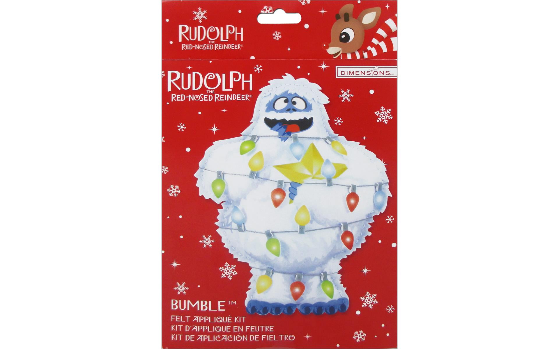 Rudolph the Red-Nosed Reindeer Bumble - Dimensions Felt Decor Applique ...