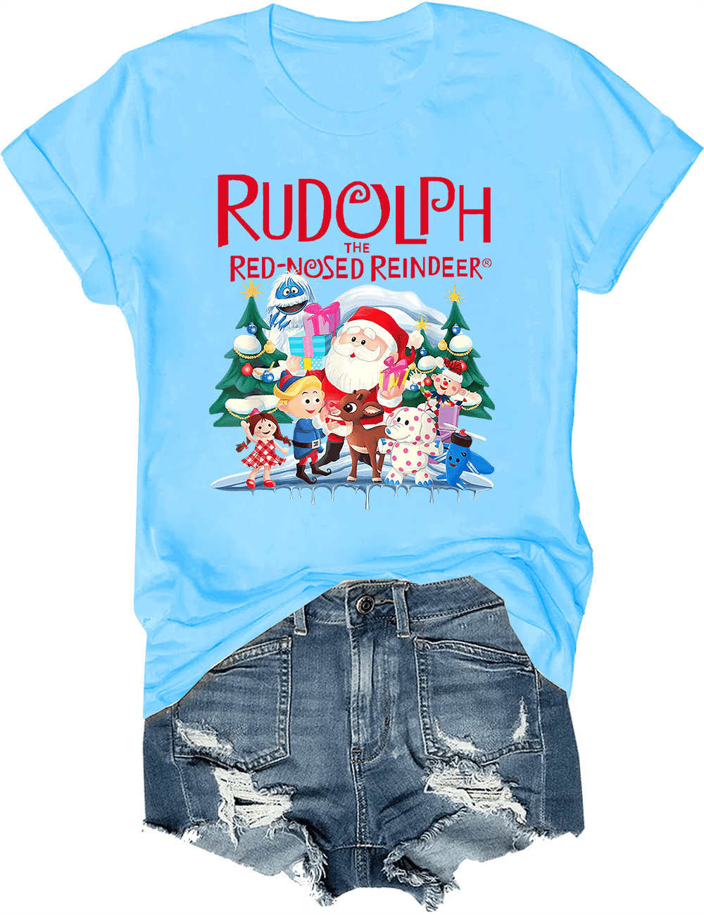 Rudolph the Red Nosed Reindeer Christmas Shirt Rudolph Movie Characters ...
