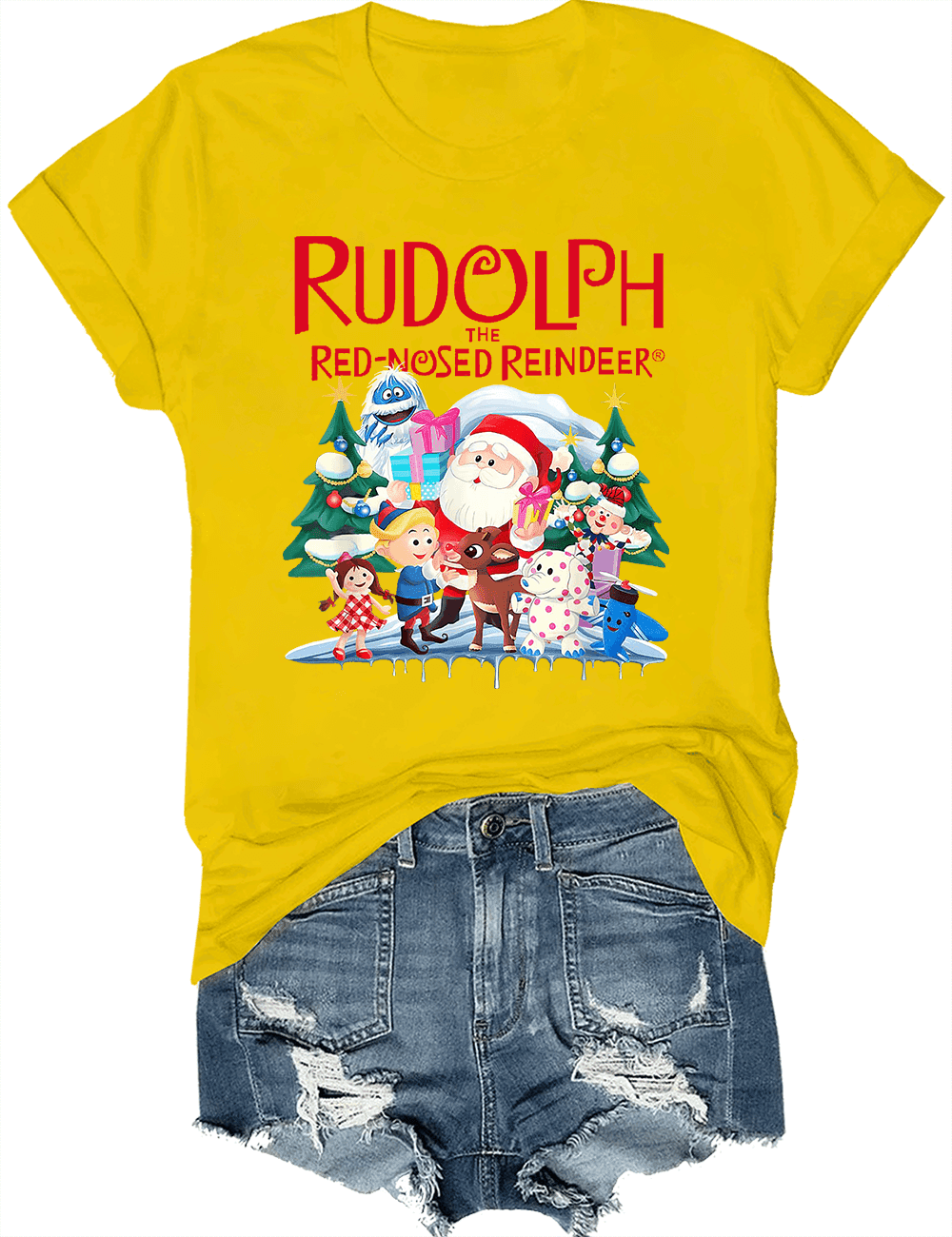 Rudolph the Red Nosed Reindeer Christmas Shirt Rudolph Movie Characters ...
