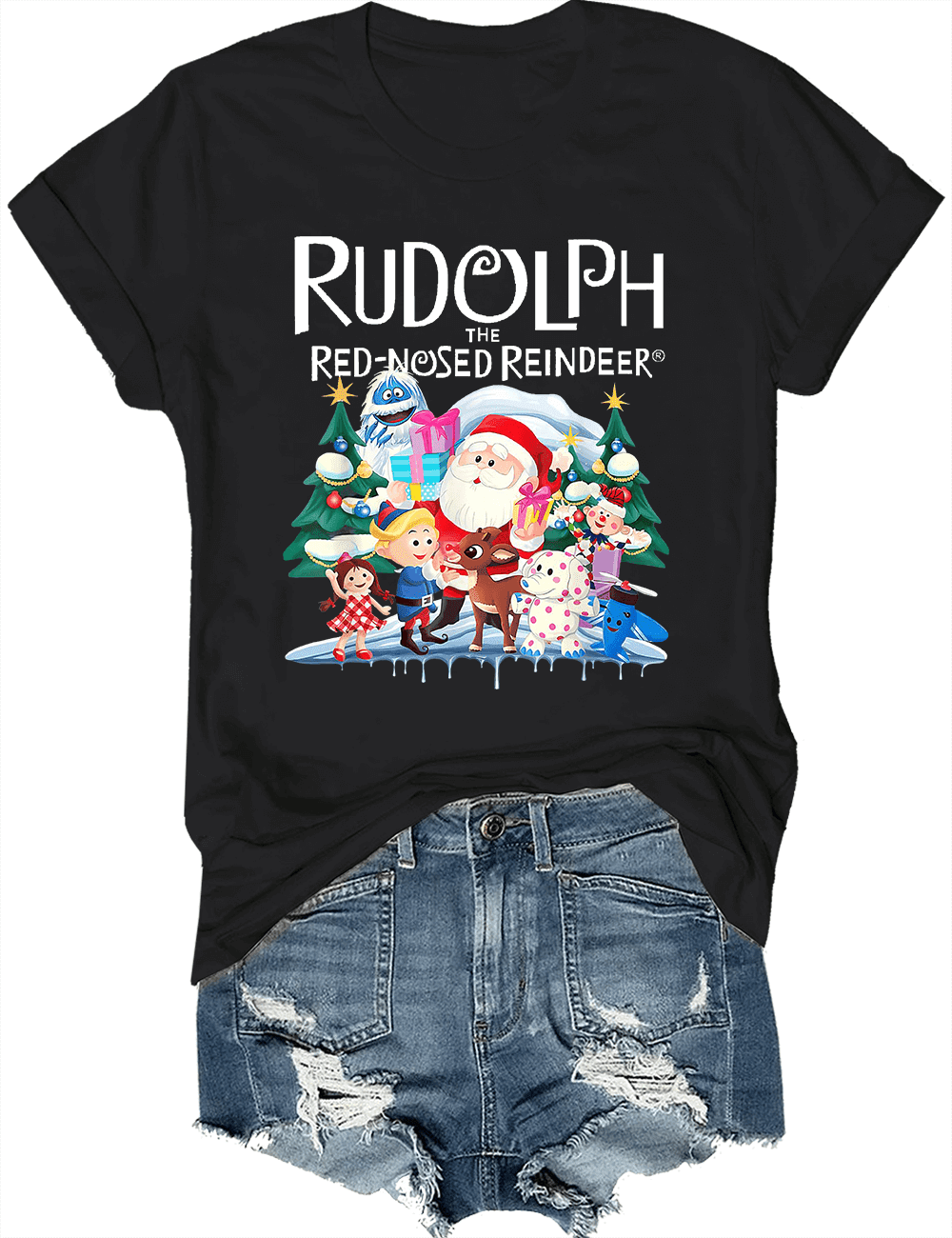 Rudolph the Red Nosed Reindeer Christmas Shirt Rudolph Movie Characters ...