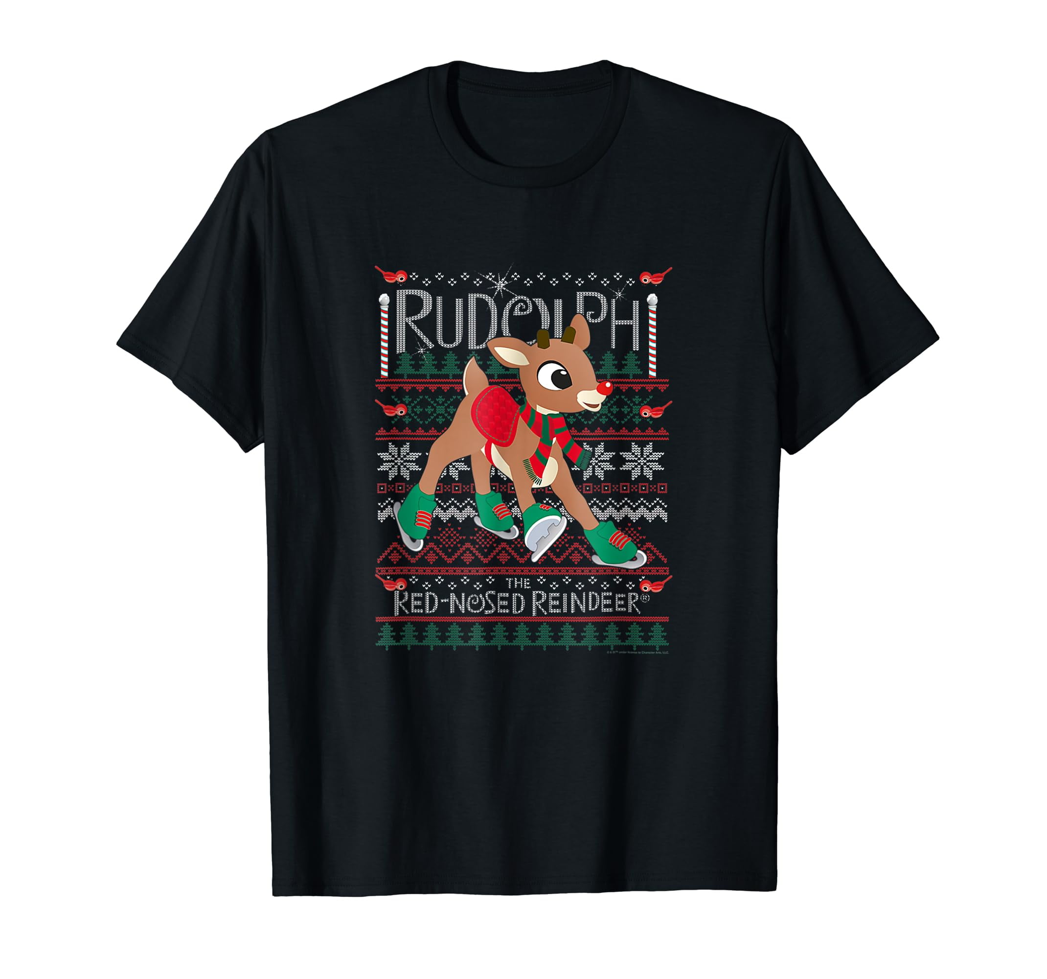 Rudolph the Red-Nosed Reindeer Christmas Special Sweater T-Shirt ...